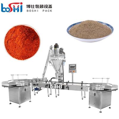 China 50 Liter Automatic Bottle Filling Machine For Chili Flakes Dried Oregano Powder for sale