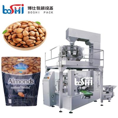 China Multihead Weigher Food Granule Beans Snack Packing Machine With Zipper for sale