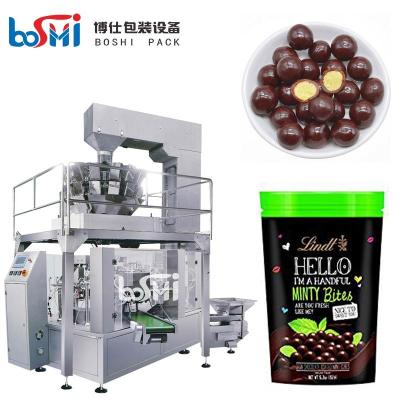 China Premade Zipper Bag Rice Sugar Grain 8 Station Rotary Packing Machine Automatic for sale