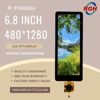 China 6.8-Inch 480x1280 TFT LCD Display Module with Capacitive Touch Panel , FL7705 Driver , Wide Temperature Range for sale