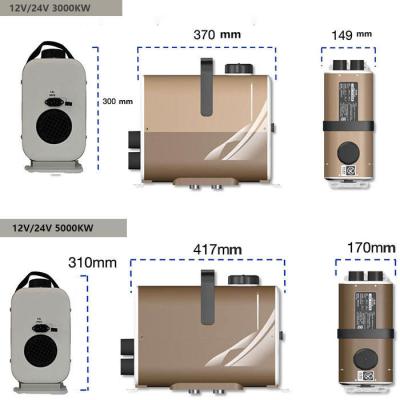 China All-in-One 2kW 5L Fuel Tank Portable Diesel Air Heater for Trucks and RVs for sale