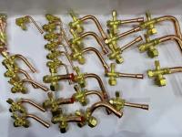 China 2 Way 3 Way Copper Split Service Valve for Air Conditioning Parts Customized for sale