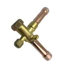 China 90 Degree Brass Split Valve Air Conditioner Valve and AC Service Valve for sale