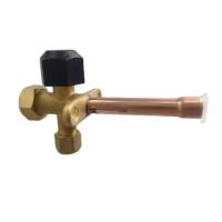 China 1/4 3/8 1/2 5/8 3/4 Copper Service Valve for Air Conditioner & Refrigeration AC Split Valve for sale