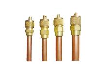 China New Copper Charging Access Valve Check Valve 1/8 3/16 1/4 5/16 3/8 Sizes for Air Conditioner for sale