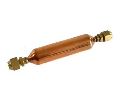 China Special Copper Filter Drier All Size for Refrigeration Parts Copper Filter Drier with Brass Union for sale