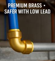 China Brass Push Fit 90 Degree Elbow Connector for PEX Pipes for sale