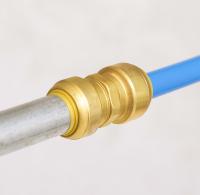 China Brass Push-Fit Coupling Connector for Copper PEX Pipes for sale