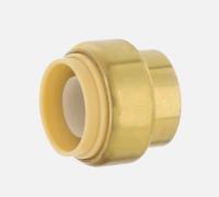 China Brass Push Fit End Stop with Plug for PEX Copper Pipes 1/2 Inch for sale