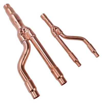 China Hailiang Copper Branch Pipe Fittings – Y-Joint Refnet for VRF/VRV Air Conditioner Refrigeration Systems (22T/33T/72T/73T/75T) for sale