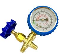 China 466 Single Gauge Valve Automotive R134a Refrigerant Charging Tool for Air Conditioning AC Refrigerant Heat Exchange Parts for sale