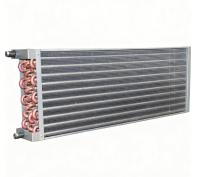 China Copper Tube Aluminum Fin Condenser 50mm Tube HVAC Heat Exchanger for sale