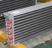 China Copper Tube Aluminum Fin Condenser 50mm Tube HVAC Heat Exchanger for sale