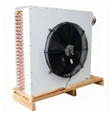China Stainless Steel Fin-Tube Condenser with Copper Tubes Air-Cooled Heat Exchanger for Air-Conditioning Systems for sale