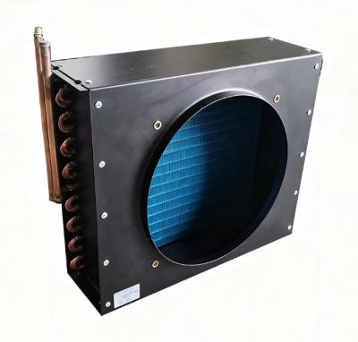 China Copper Tube Condenser with Hydrophilic Aluminum Fins for HVAC Systems for sale
