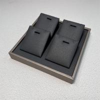 China Ring Earring Pendant Necklace Jewelry Trays Displays PU Wooden Jewelry Exhibition Display for sale