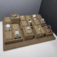 China Coffee Color Luxury Watch Display Rectangle Wood Watch Set Box for sale