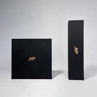 China Natpak Leatherette Paper Jewelry Gift Boxes With Gold Edge for sale