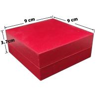 China Flocked Single Coin Display Case Military Medal Presentation Boxes 9*9*3.7cm for sale