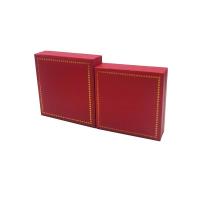 China Leatherette Wrapped Coin Storage Case War Medal Presentation Boxes 70*80*40MM for sale
