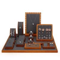 China Ring Earring Pendant Necklace Jewelry Trays Displays Custom High End Jewelry Set Display for sale