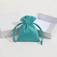 China Candy Color Drawstring Jewelry Pouch Small Velvet Bags For Jewelry for sale