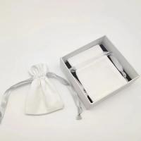 China Gold Foil Drawstring Gift Pouches Shipping Jewelry Packaging Bag With Logo for sale