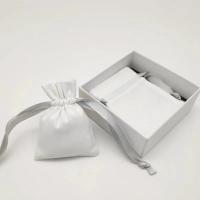 China Gold Foil Drawstring Gift Pouches Shipping Jewelry Packaging Bag With Logo for sale