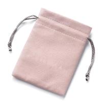 China Earrings Ring Drawstring Jewelry Pouch Deboss Printed Jewellery Gift Pouch for sale