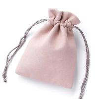 China Earrings Ring Drawstring Jewelry Pouch Deboss Printed Jewellery Gift Pouch for sale