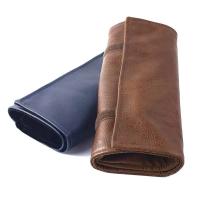 China Western Cowboy Style Brown Travel Jewelry Case Roll For Long Necklaces for sale