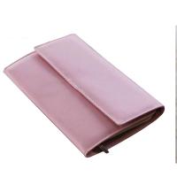 China Innovation Pink Travel Jewelry Organizer Roll Foil Logo Jewelry Storage Roll for sale