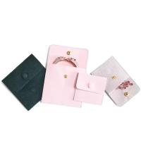 China Custom Logo Velvet Jewelry Packaging Bag Small Pouch Necklace for sale