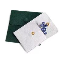 China Custom Logo Velvet Jewelry Packaging Bag Small Pouch Necklace for sale