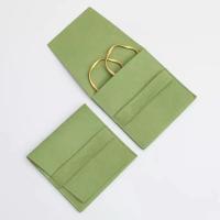 China Necklace Stylish Velvet Custom Envelope Packaging Suede Microfiber Jewelry Bag for sale