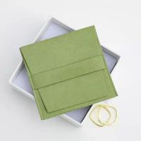 China Necklace Stylish Velvet Custom Envelope Packaging Suede Microfiber Jewelry Bag for sale