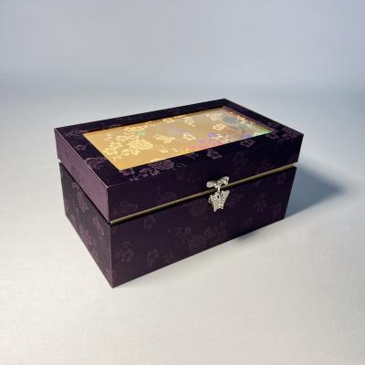 China Purple Luxury Cosmetic Packaging Boxes Facial Cream Packaging Box for sale