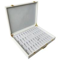China 250*180*73mm Luxury Cosmetic Packaging Boxes White PU Makeup Storage Box With Lock for sale