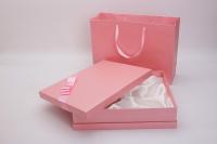 China 100*100*40mm Paper Luxury Cosmetic Packaging Boxes With Ribbon for sale