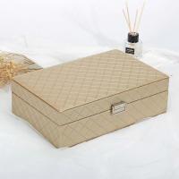 China Khaki Grey Pink Portable Jewelry Cases Travel Jewelry Holders for sale