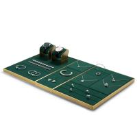 China Dark Green Suede Luxury Jewelry Tray Pendant Earring Bangle Necklace Storage Trays for sale