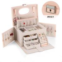China White Fashion Jewelry Box Display Cases Multipurpose Jewellery Showcase Box for sale