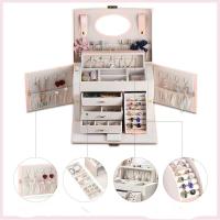 China White Fashion Jewelry Box Display Cases Multipurpose Jewellery Showcase Box for sale