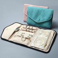 China Cotton Roll Up Jewelry Organizer Jewellery Travel Roll Case 280*220*25MM for sale