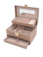 China Custom Logo Lotus Root Pink Color Jewelry Cases For Women for sale
