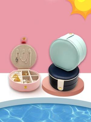 China Round Jewelry Storage Display Portable Jewelry Cases For Shows for sale