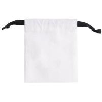 China Screen Printing Drawstring Jewelry Pouch White Cotton Jewelry Pouch For Watches for sale