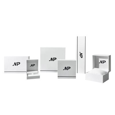 China White Classic Luxury Jewelry Packaging Boxes Simplicity Ring Boxes For Wedding for sale