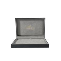 China Custom leatherette paper jewelry packaging box for sale