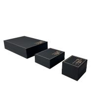 China Soft Leatherette Paper Luxury Jewelry Packaging Boxes Chinese Font Logo Jewelry Box for sale